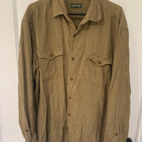 Orvis | Shirts | Orvis Brown Casual Button Down Shirt A4 | Poshmark
